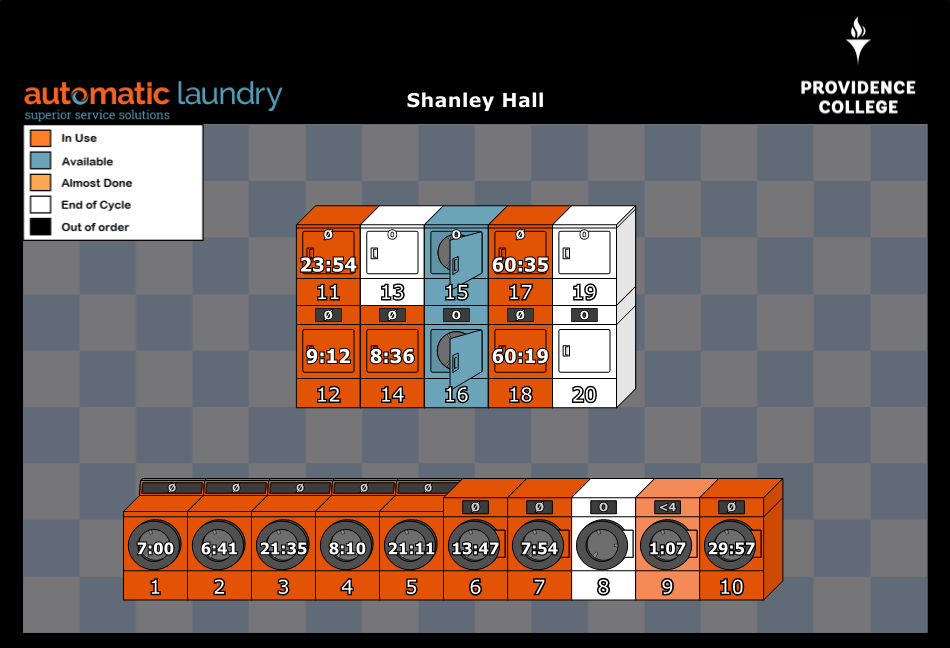 Providence College Shanley Hall Laundry Connect