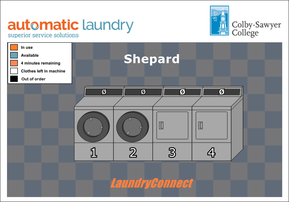Colby Sawyer Shepard Hall Laundry Tracker Connect
